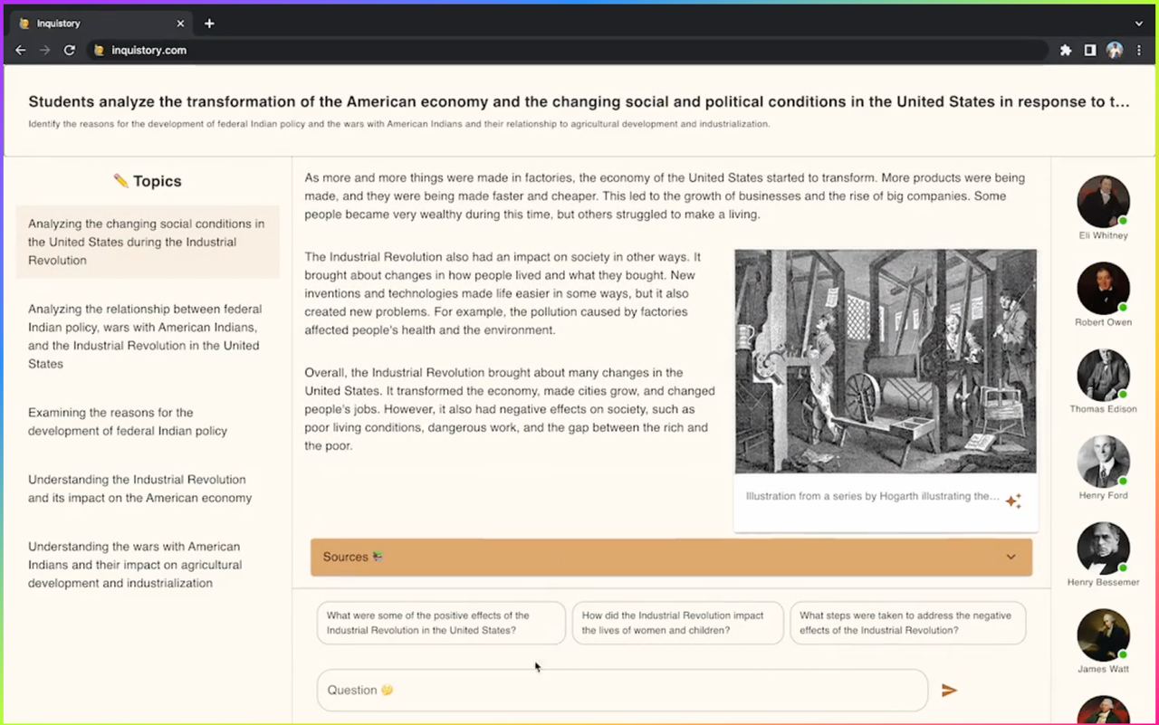 AI Innovations in History Teaching and Mapping